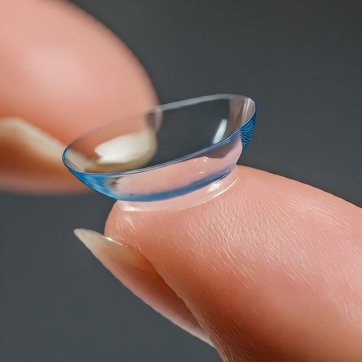 Dicas essenciais: o lado correto das lentes de contato.
